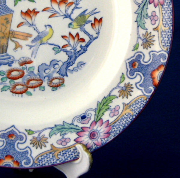 Rare Version Plate Mason's Mandarin Polychrome Transferware Ashworth 1 ...