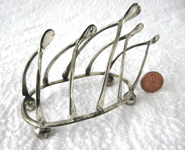 Edwardian Wishbone Toast Rack Toast Points For Pate Ball Feet England ...