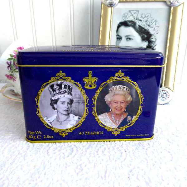 Tea Tin Queen Elizabeth 2012 Platinum Jubilee Empty English Breakfast ...