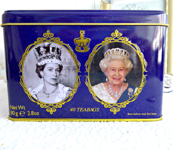 Tea Tin Queen Elizabeth 2012 Platinum Jubilee Empty English Breakfast ...