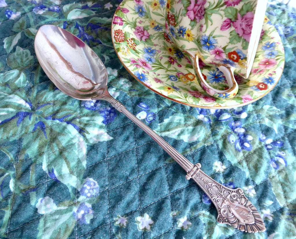 Victorian Gorham Sterling Silver Serving Spoon Louis XIV Large 1860s E ...