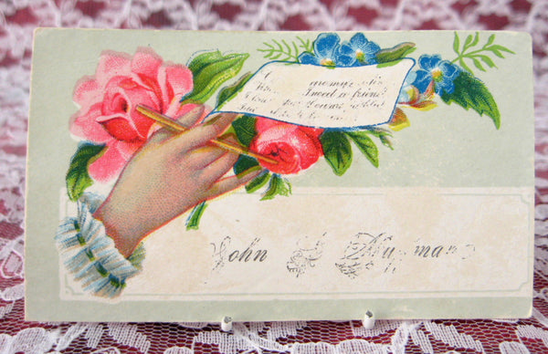 Victorian Original 11 Visiting Cards Calling Cards Boy Birds Hands Var ...