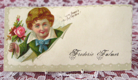 Victorian Original 11 Visiting Cards Calling Cards Boy Birds Hands Var ...