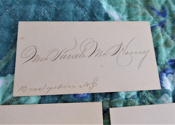 Victorian Calling Cards Visiting Cards 4 Gift Cards 1890s Victoriana A ...