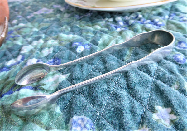 English Hallmarked Sugar Tongs Sterling Silver 1910 Fletcher Sheffield ...