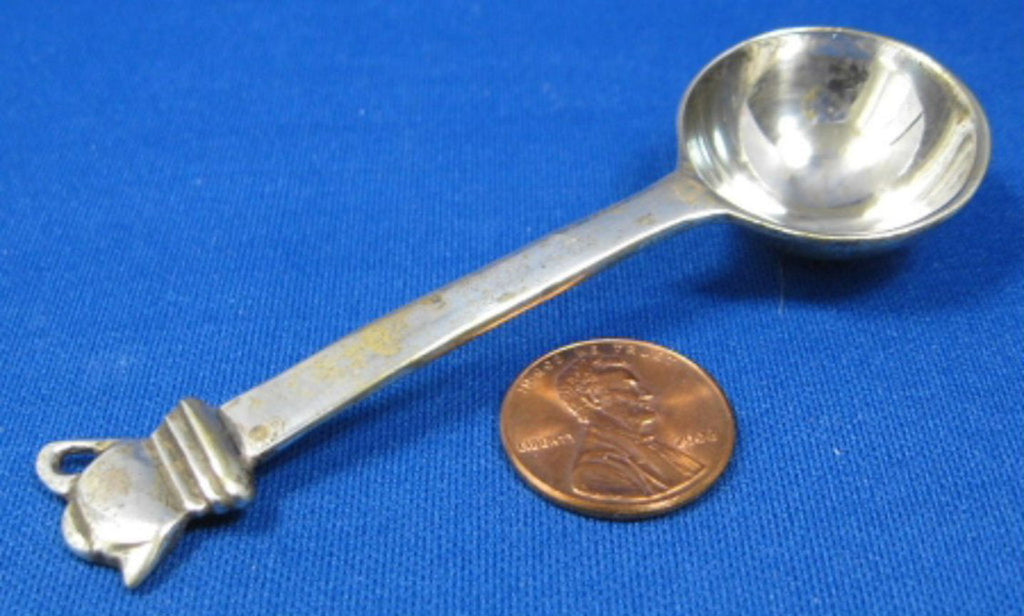 Tea Caddy Spoon Teapot Finial Silver Plate Vintage Tea Scoop 1950s ...