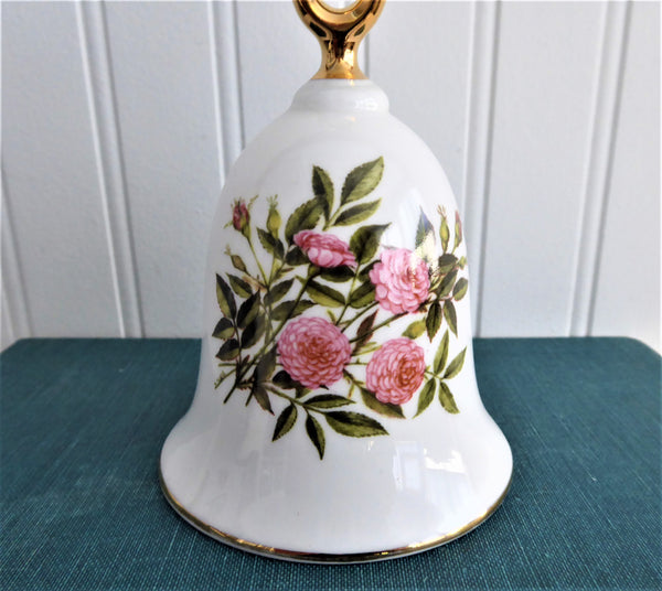 Bo-Peep Rose Bell Pink Roses Hostess Bell England Bone China 1970s Dan ...