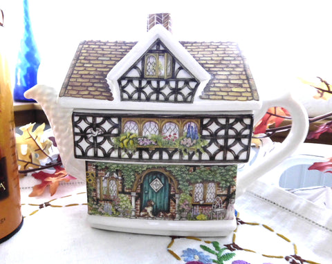 Sadler Teapot Ivy House English Country Cottages Tudor Timbered Tea Po ...