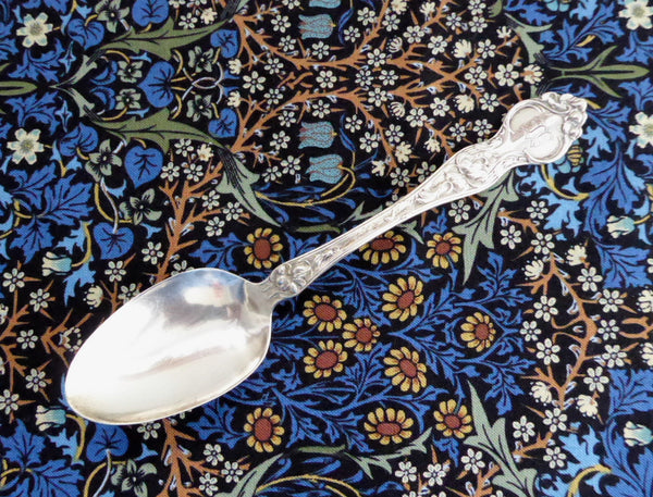 Sterling Silver Spoon R Wallace Violet 1904 Classical Floral Monogram ...