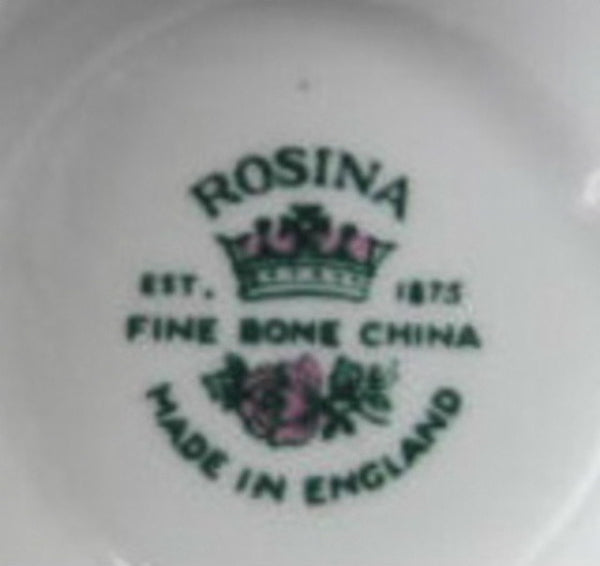 Rosina Cup and Saucer Burgundy Crocus Flowers Bone China 1960s ...